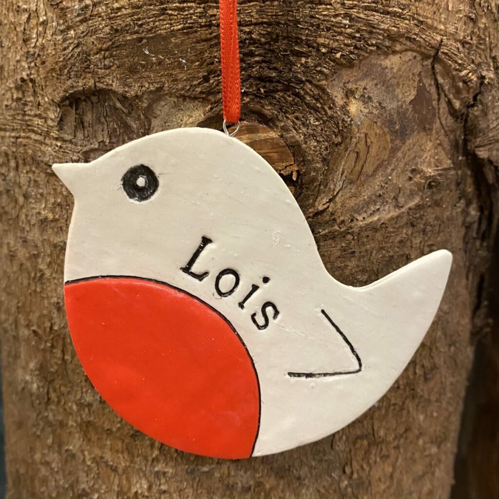 Addurn Nadolig Robin Goch – Cyfarchion